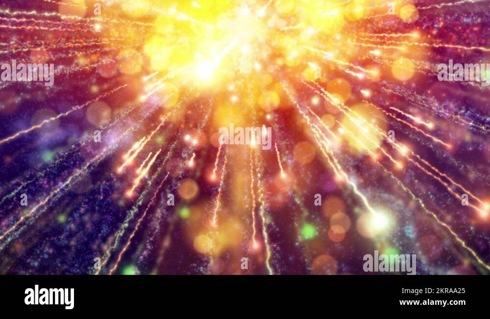 Abstract motion background, shining light, rays, particles, and energy ...