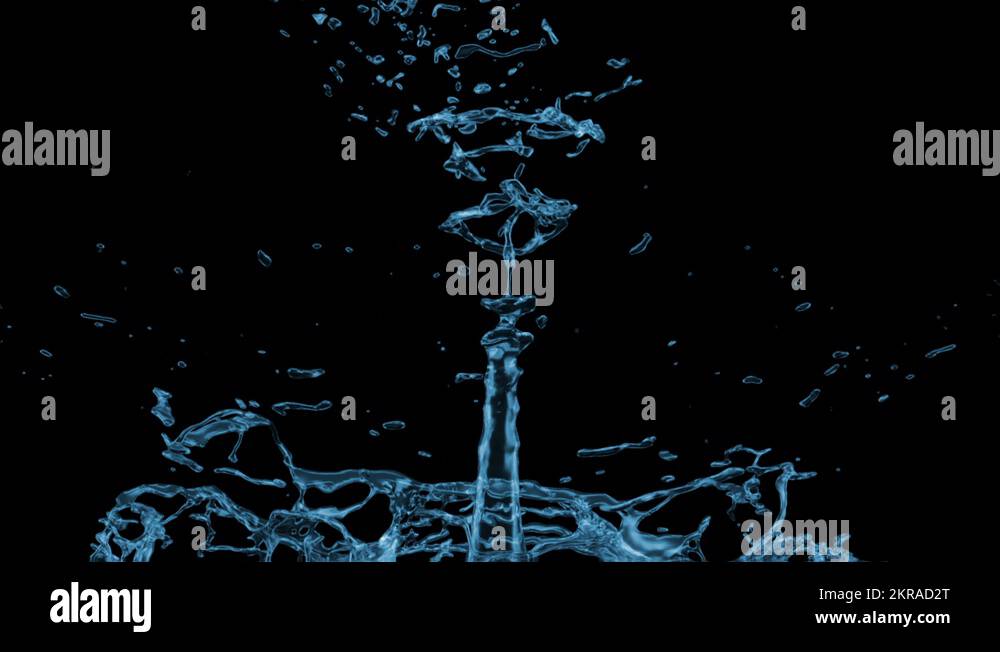 crystal blue water splash in slow motion (FULL HD Stock Video Footage ...