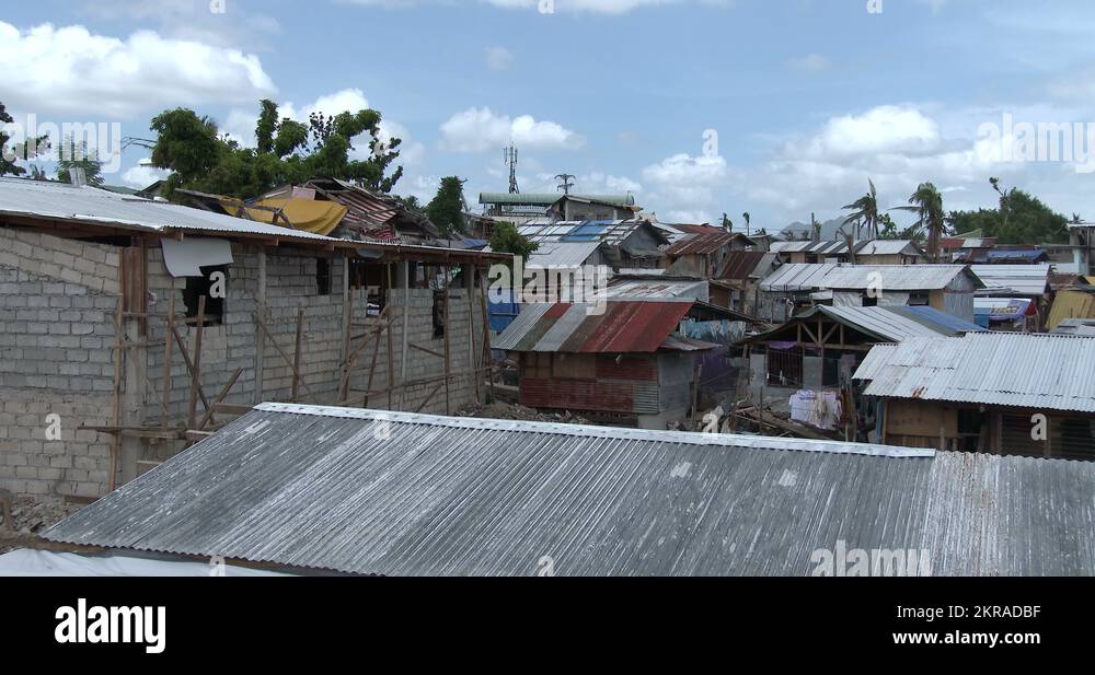 Typhoon Haiyan Huge Ships Washed Ashore By Storm Surge Stock Video ...
