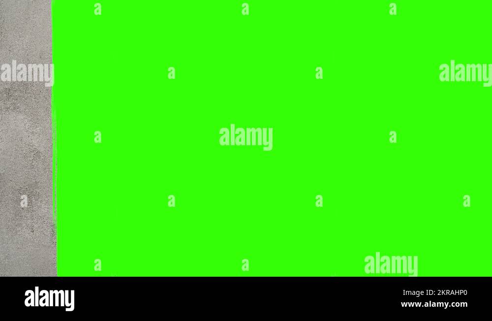 Animation of painting a wall texture above green screen Stock Video ...