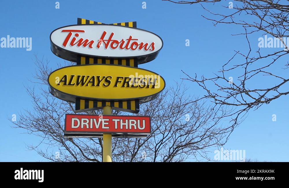 Tim hortons shop sign Stock Videos & Footage - HD and 4K Video Clips ...