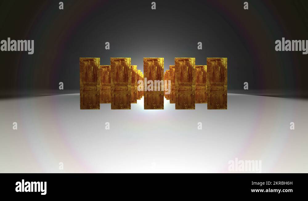 Many Doors Which One Will You Choose, 4K Stock Video Footage - Alamy