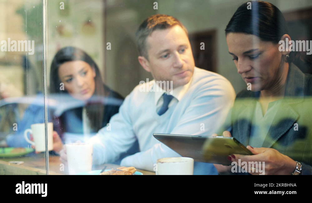 Business people talking over tablet Stock Videos & Footage - HD and 4K ...