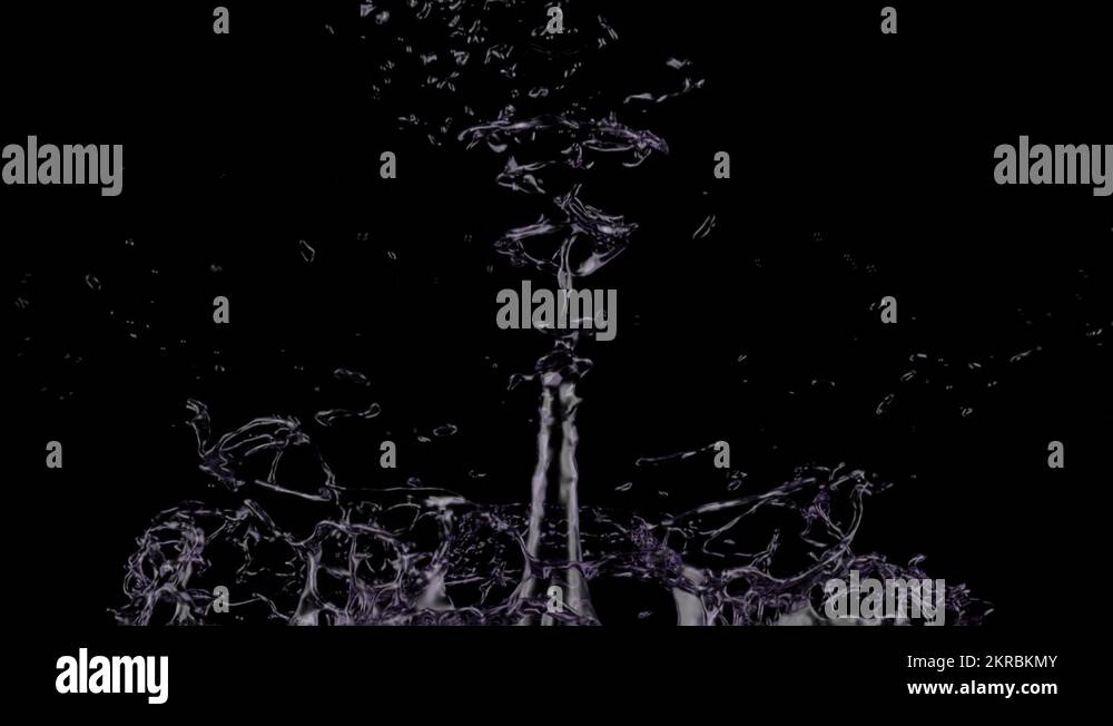 splash of violet water in extreme slow motion - seamless loop (FULL HD ...