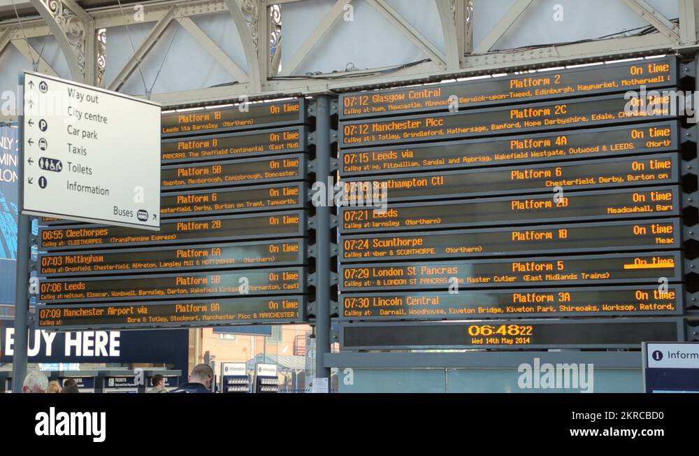 Train departure board Stock Videos & Footage - HD and 4K Video Clips ...
