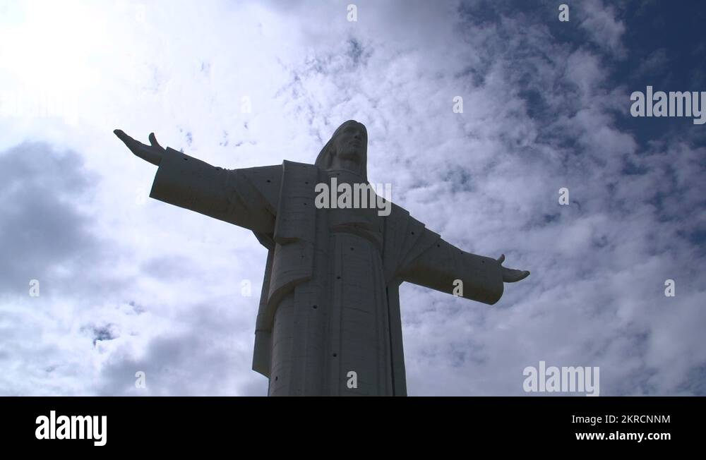 Time lapse from the statue El cristo in Cochabamba, Bolivia Stock Video ...