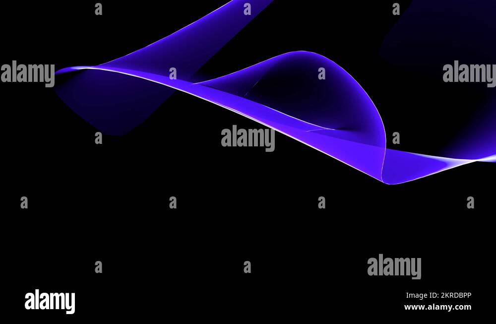 4k Abstract blue curve light&tech web laser ray,flowing digital wave ...