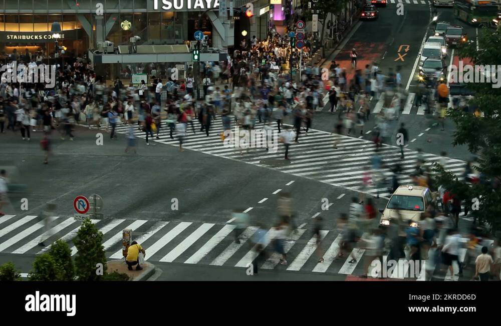 Busy crosswalk tokyos famous in Stock Videos & Footage - HD and 4K Video Clips - Alamy