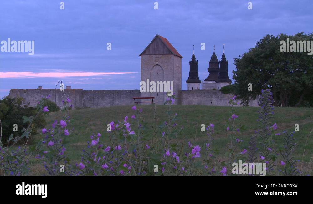 Visby medieval gotland tower Stock Videos & Footage - HD and 4K Video ...