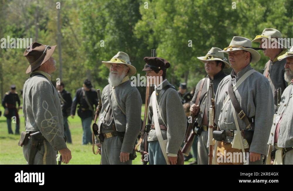 Reenactment civil war confederate general Stock Videos & Footage - HD ...