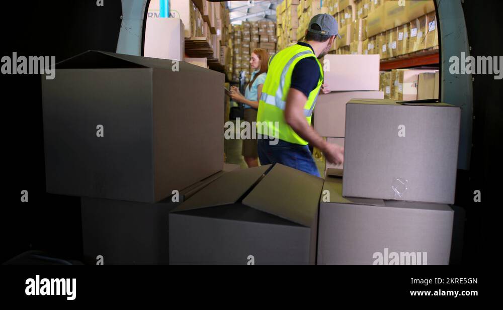 Parcel boxes loading Stock Videos & Footage - HD and 4K Video Clips - Alamy