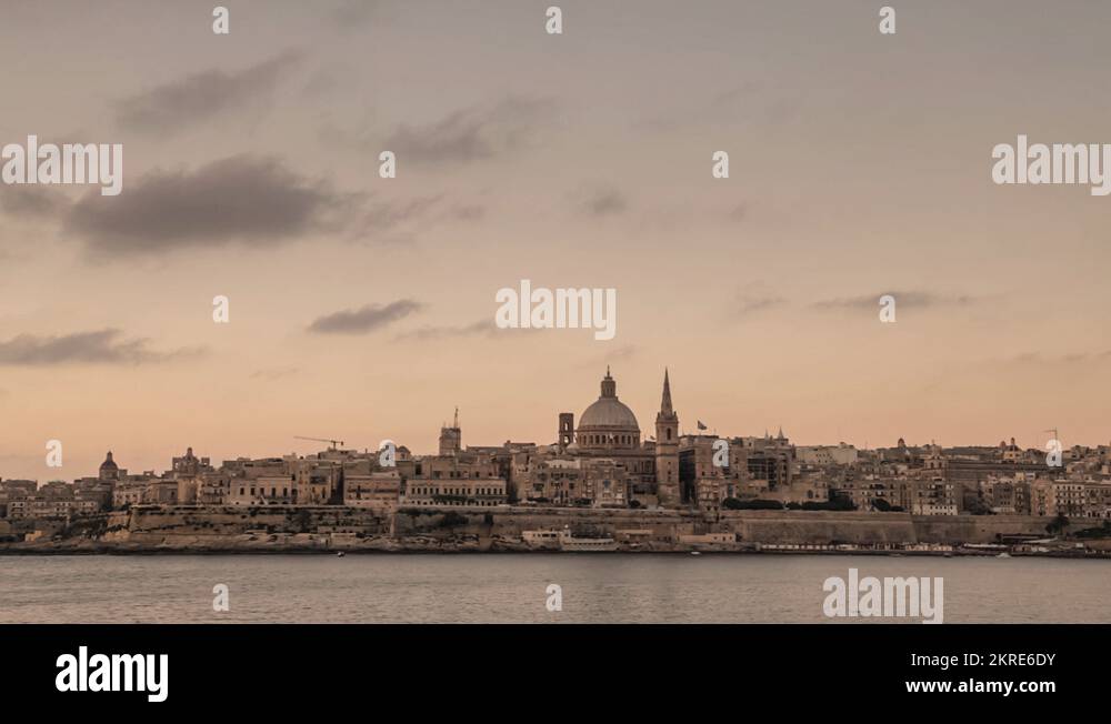 Valletta malta skyline Stock Videos & Footage - HD and 4K Video Clips ...