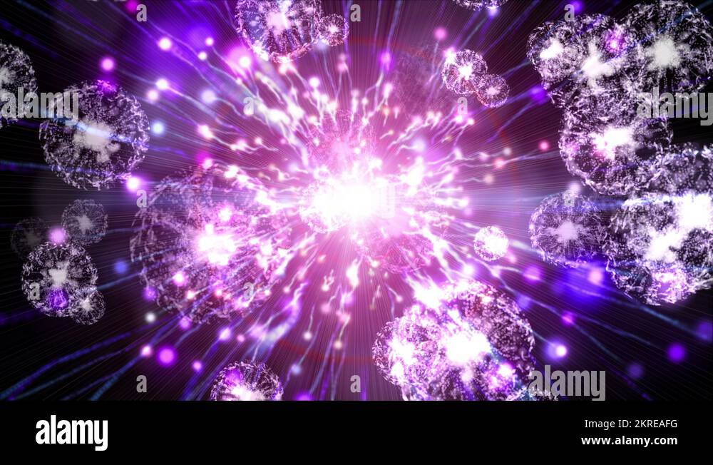 4K Abstract motion background, shining light, rays, particles, seamless ...
