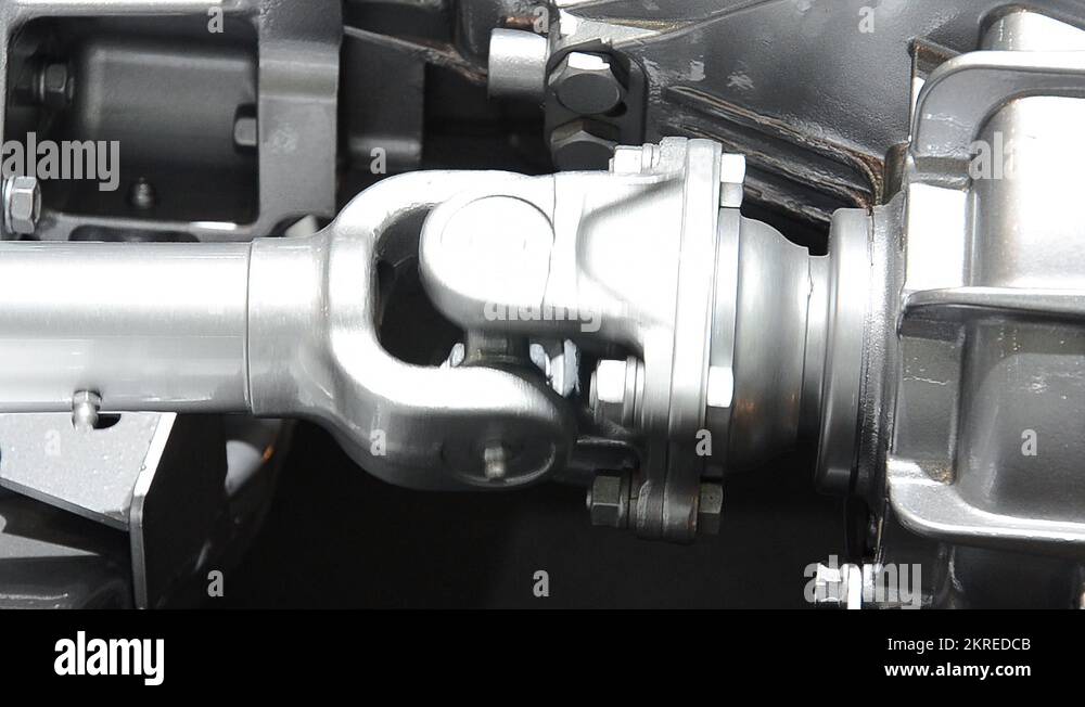 Universal joint sent powertrain to system propeller shaft. HD Stock ...