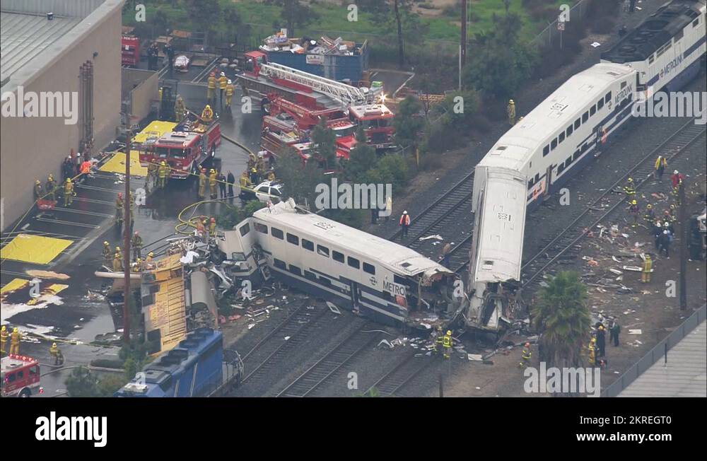 Metrolink Train Disaster Stock Video Footage - Alamy