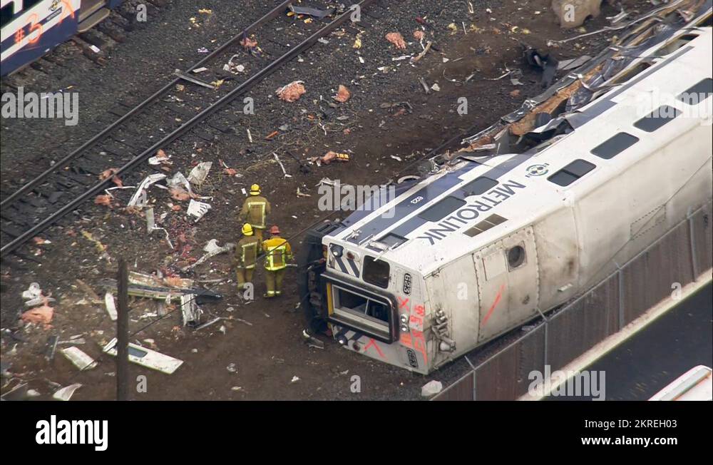 Metrolink Train Disaster Stock Video Footage - Alamy