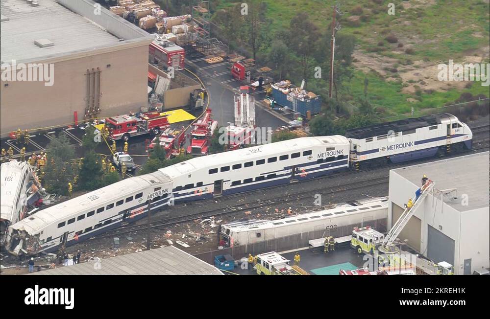 Metrolink Train Disaster Stock Video Footage - Alamy