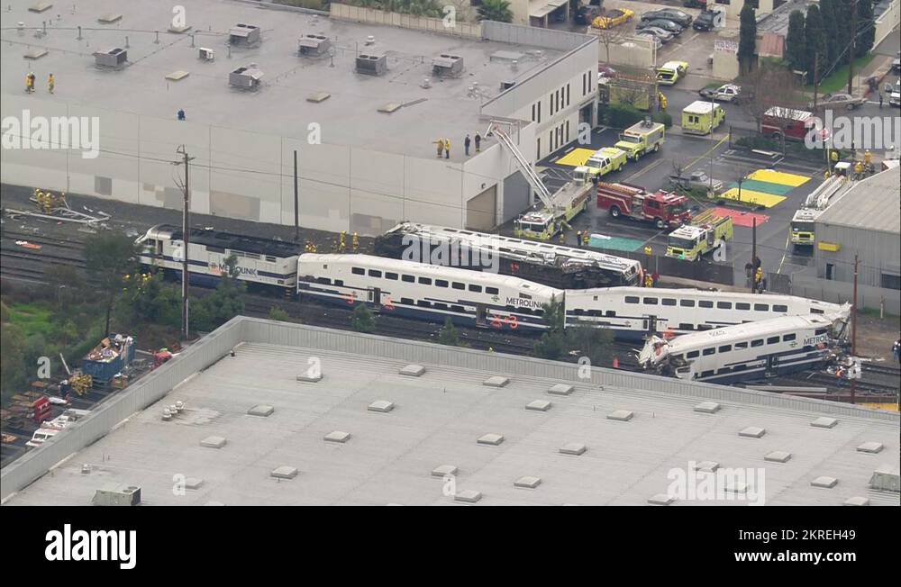 Metrolink Train Disaster Stock Video Footage - Alamy