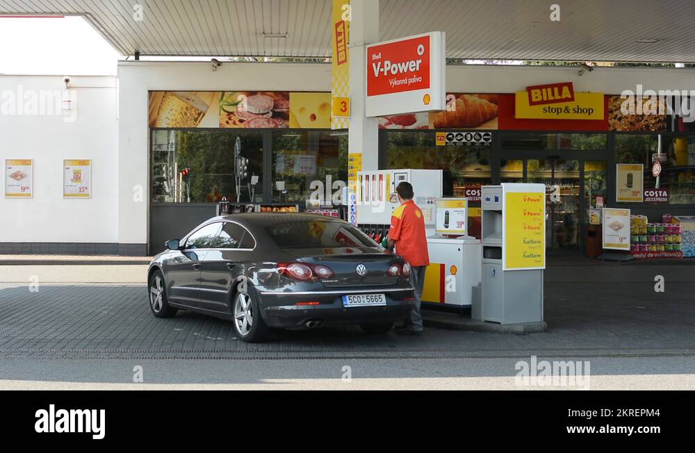 Gas pump station shell Stock Videos & Footage - HD and 4K Video Clips ...