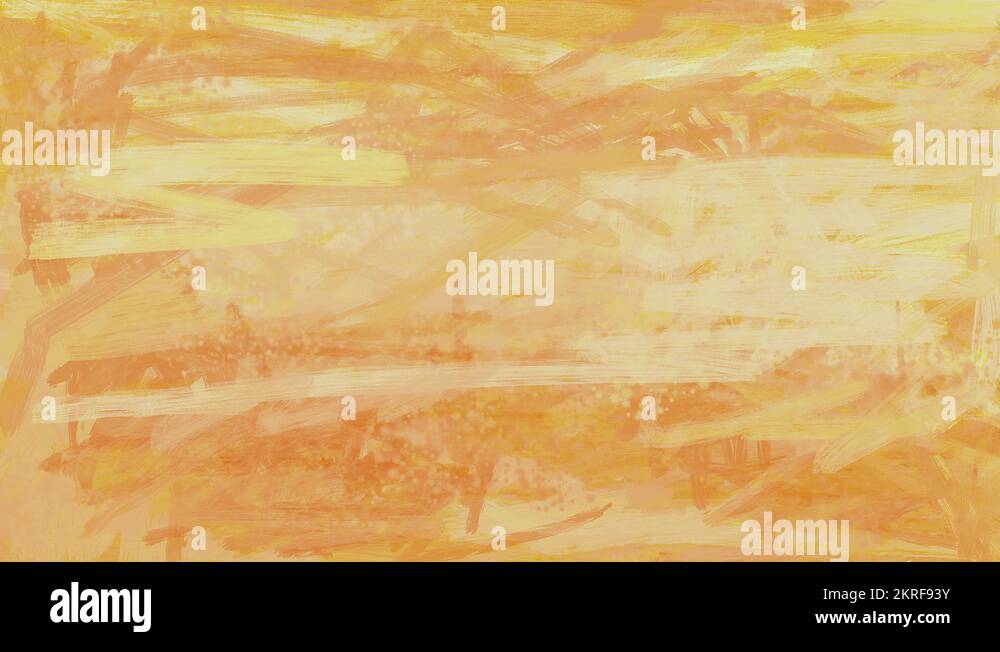 Paint brush strokes loop. Abstract orange background texture animation ...