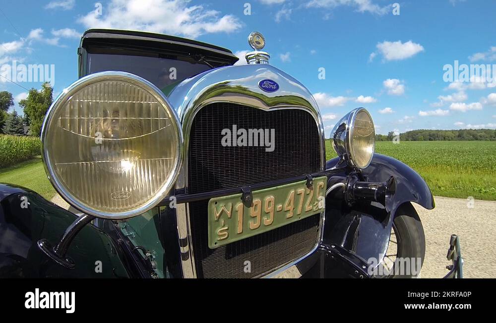 1929 Ford Model A Bean Field Background Stock Video Footage - Alamy