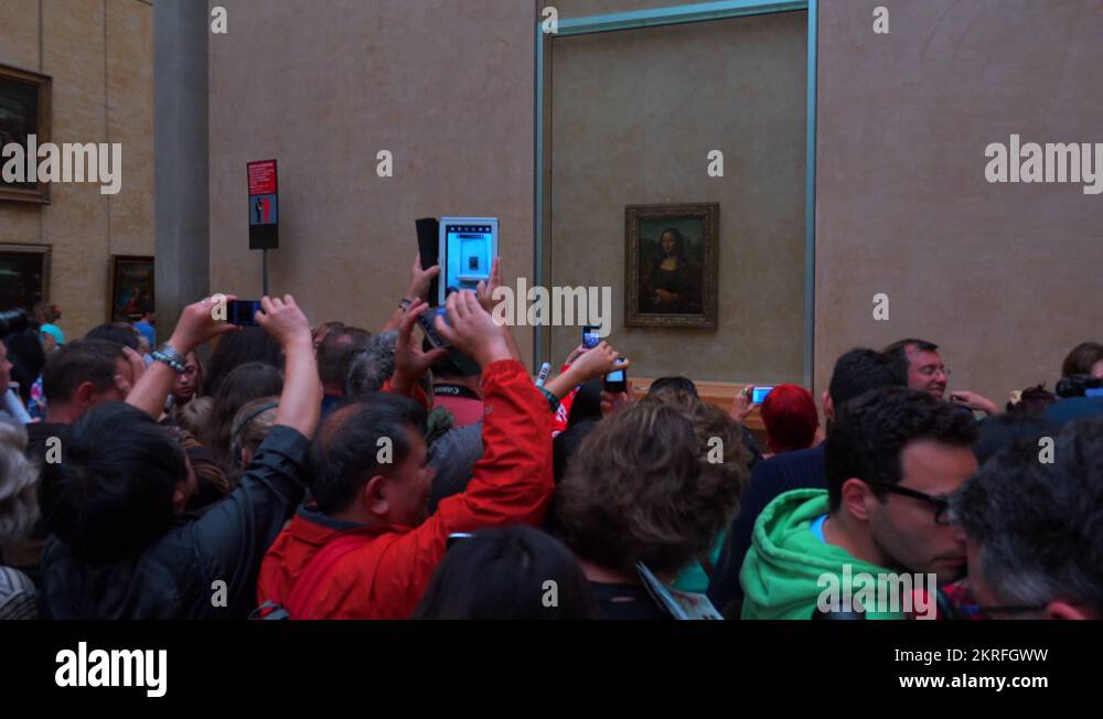 Mona lisa painting in the louvre museum Stock Videos & Footage - HD and ...