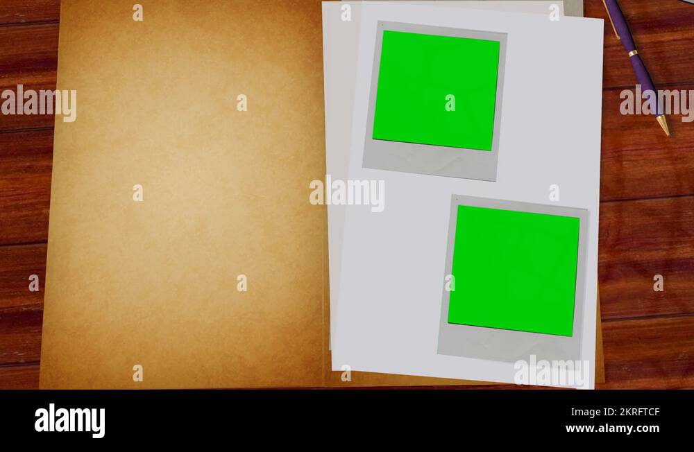 Secret Files opens animation with green screen pictures inside - 4K ...