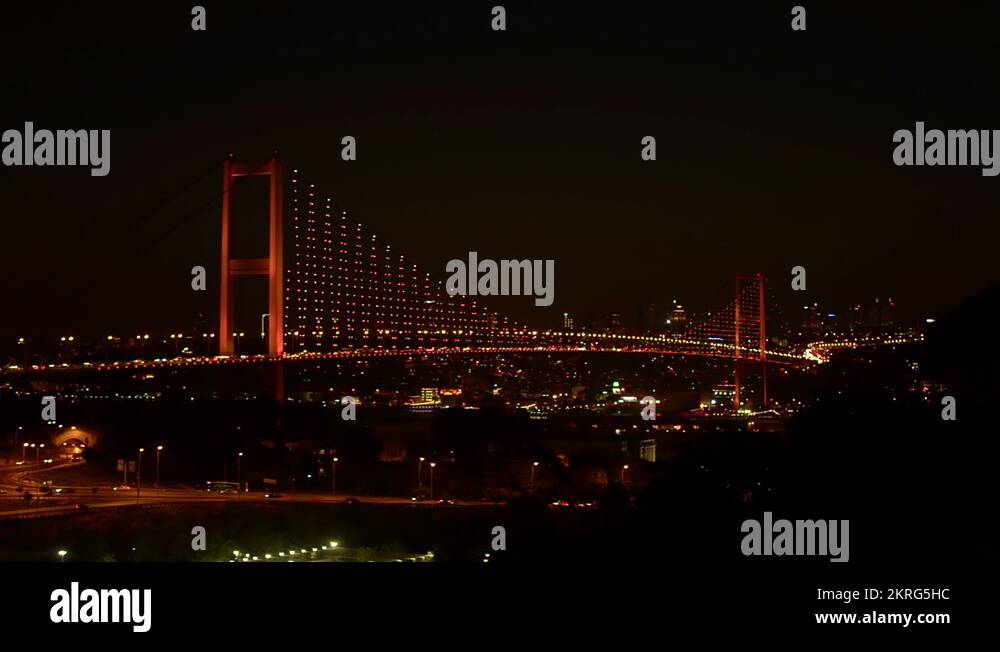 Red bridge illuminated night Stock Videos & Footage - HD and 4K Video ...