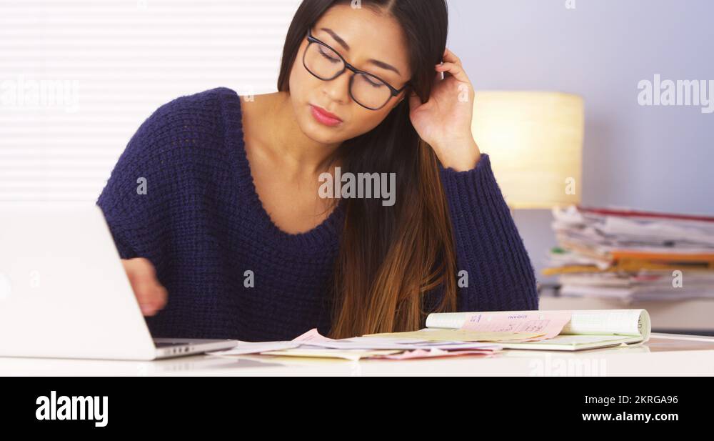 Stressed young japanese business woman Stock Videos & Footage - HD and ...