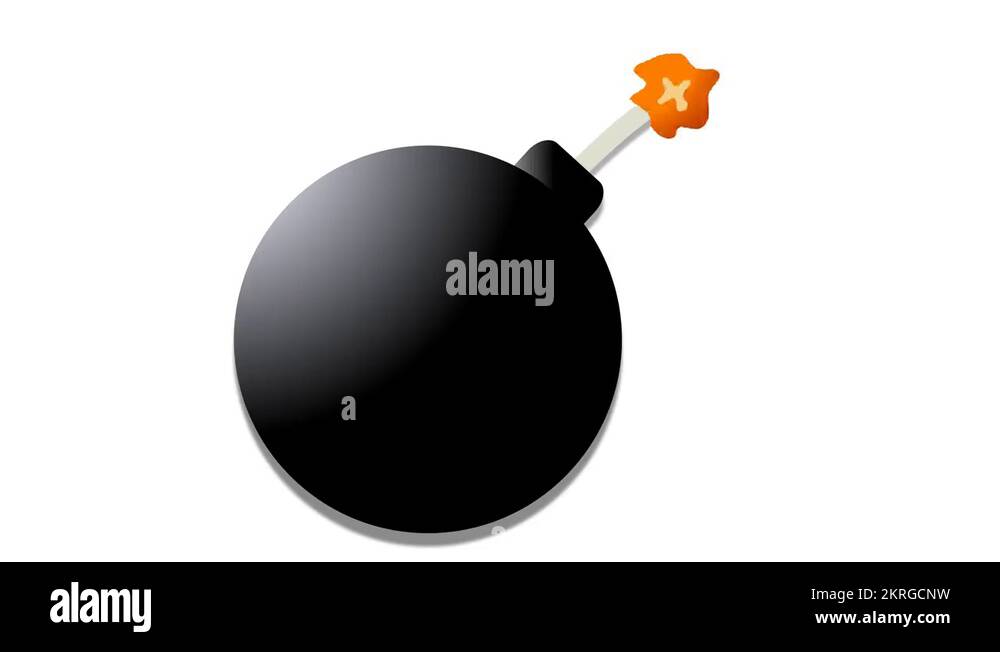 Bomb animation on White background 4k Resolution Stock Video Footage ...