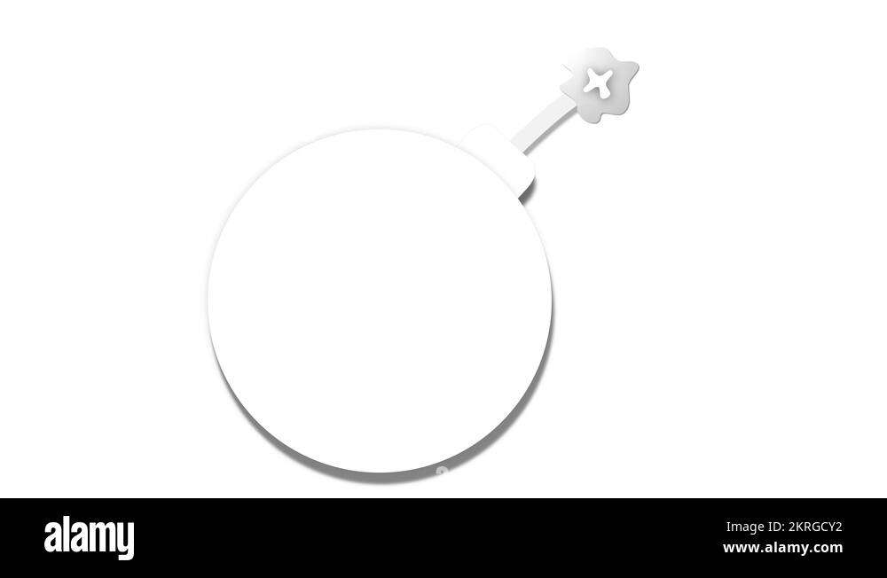 White Bomb animation on White background 4k Resolution Stock Video ...