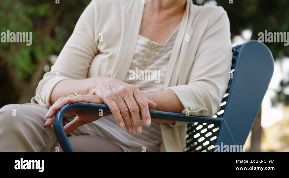 Mature woman thinking sitting bench Stock Videos & Footage - HD and 4K ...