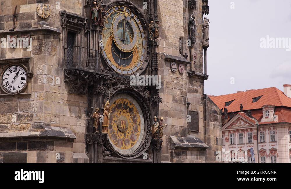 Historical Astronomical Clock Iconic Watch Old Town Hall Prague Symbol ...