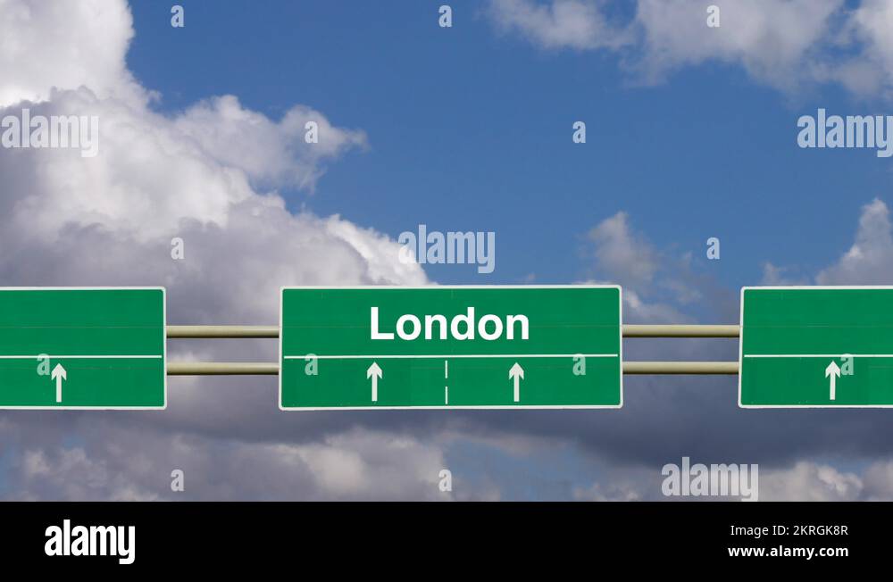 London direction signpost sign Stock Videos & Footage - HD and 4K Video ...
