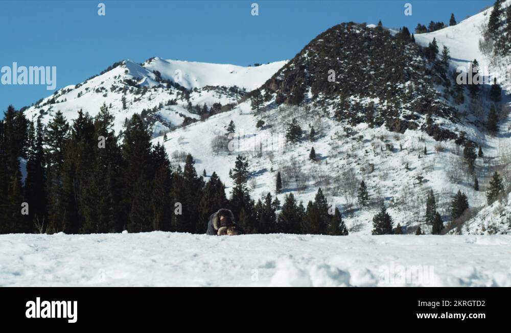 family falling off of a toboggan while sledding Stock Video Footage - Alamy