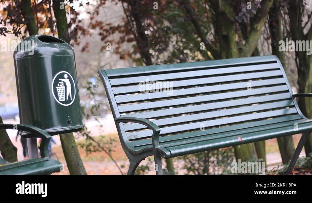 Bench dustbin Stock Videos & Footage - HD and 4K Video Clips - Alamy