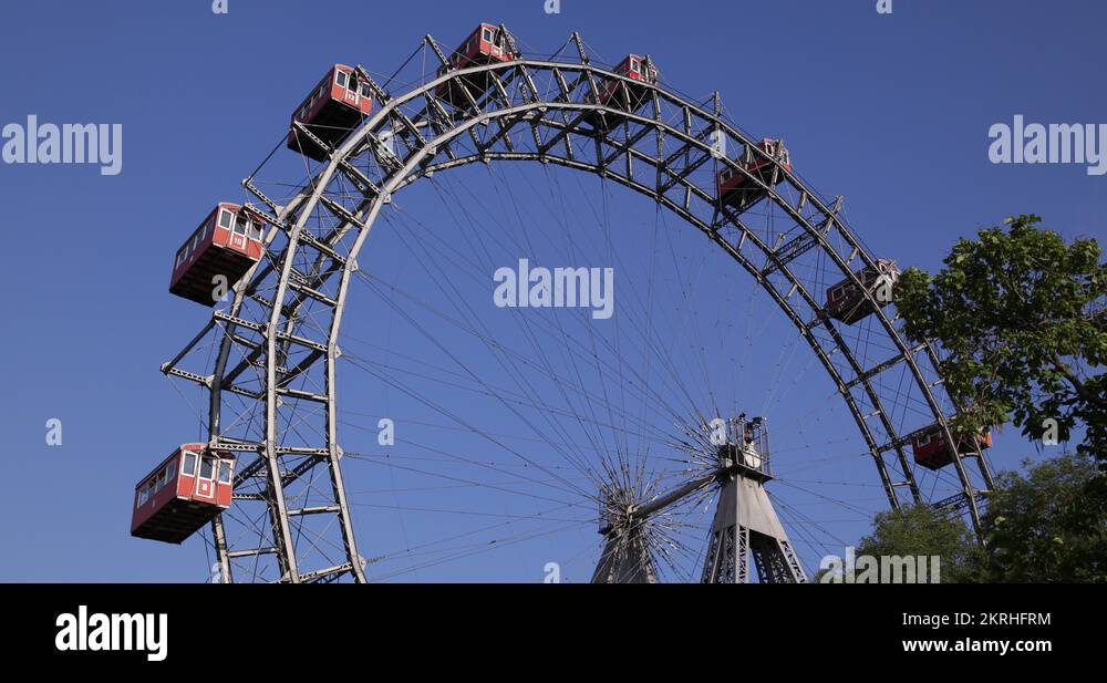 UHD 4K Wiener Iconic Riesenrad Prater Oldest Biggest Ferris Wheel ...