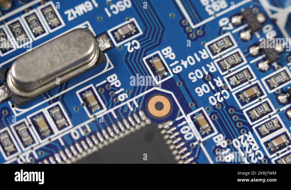 Components hardware motherboard board electrical conceptual Stock ...