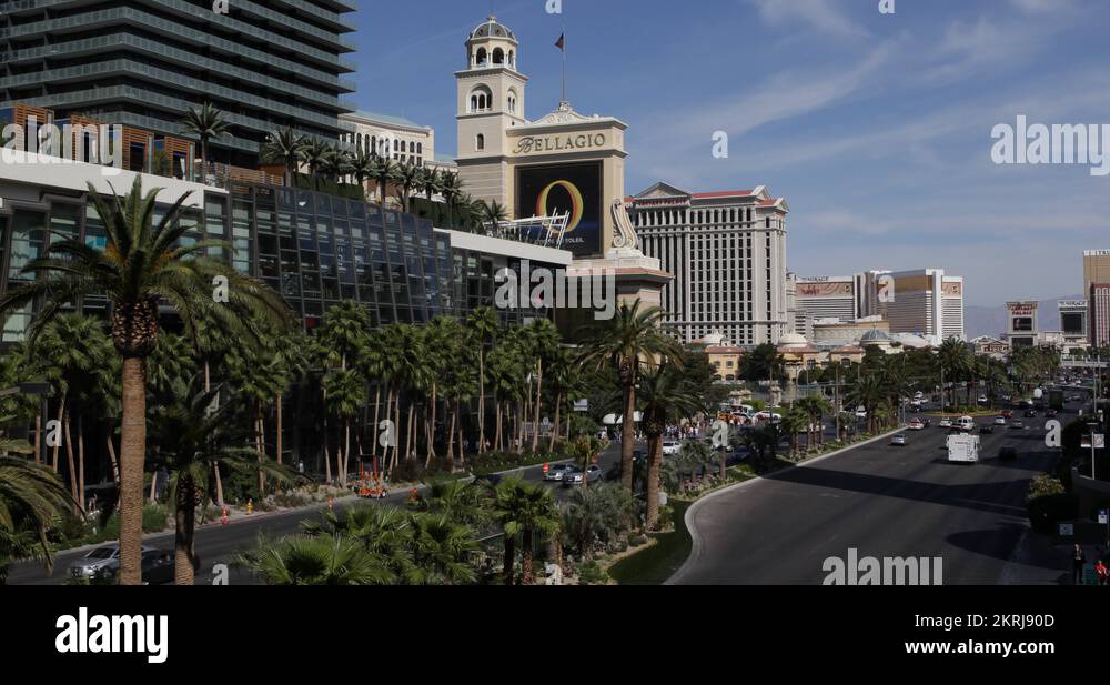 Sightseeing Symbol Las Vegas Crowded Boulevard Landmarks Rush Hour ...
