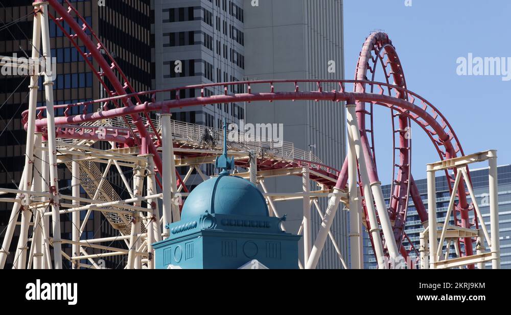 Kids Riding Roller Coaster Loops Spin Amusement Park Childhood ...