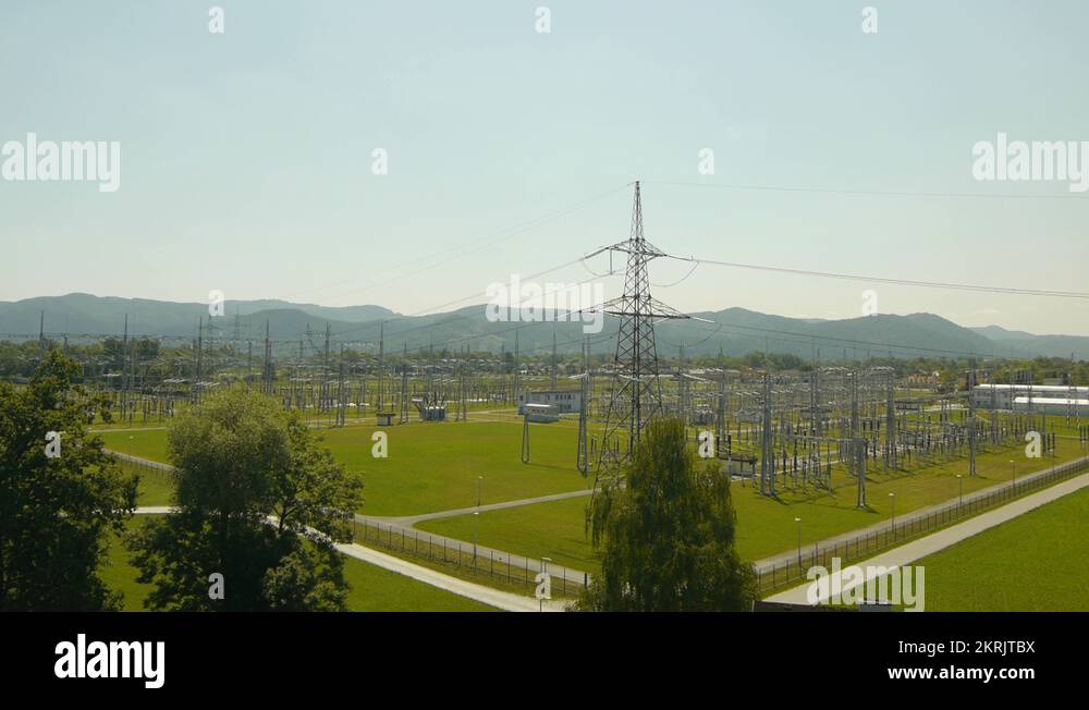 High voltage electricity line Stock Videos & Footage - HD and 4K Video ...