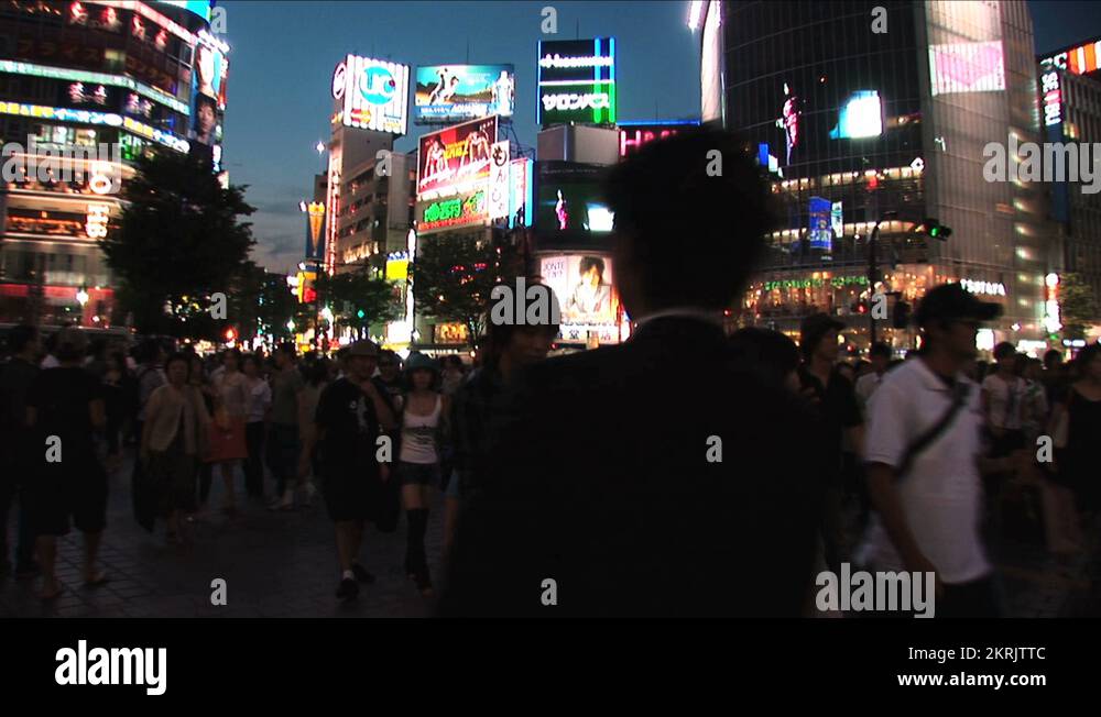 Tokyo Shibuya Crossing. The most Famous intersection. Japan Stock Video ...
