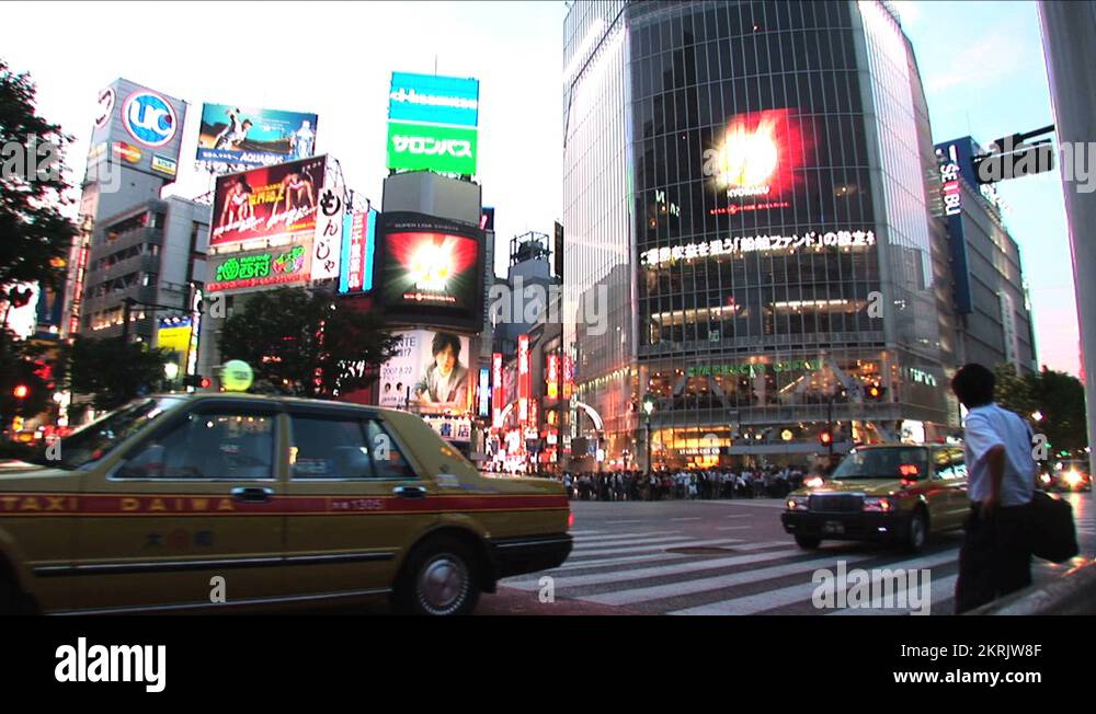 Tokyo Shibuya Crossing. The most Famous intersection. Japan Stock Video ...