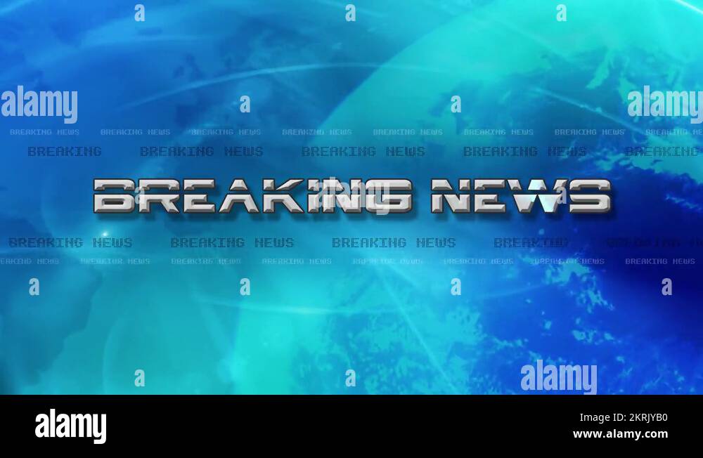 Breaking News 4K Animation - Text Flies in - Blue Stock Video Footage ...