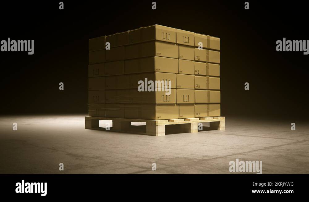 Stack boxes on pallet pallet Stock Videos & Footage - HD and 4K Video ...