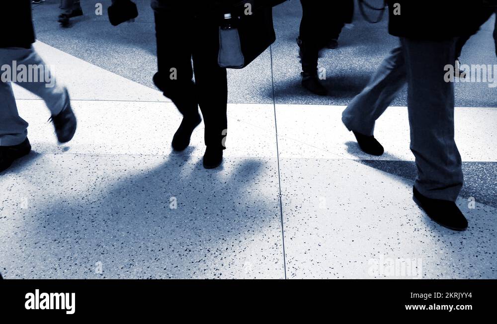 commuters going work. people walking on city streets. urban lifestyle ...