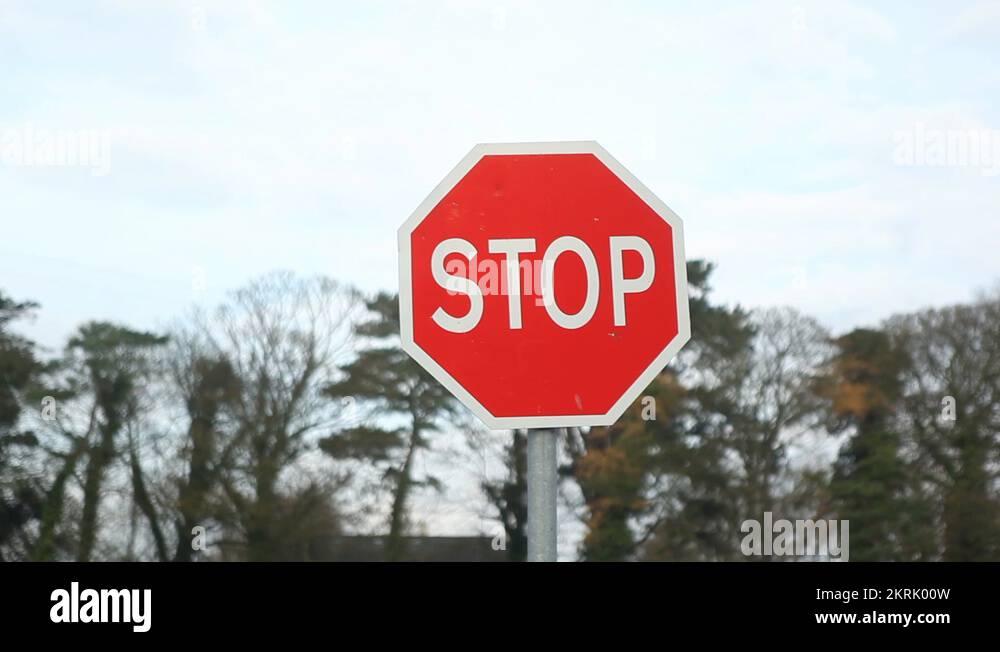 Red traffic sign Stock Videos & Footage - HD and 4K Video Clips - Alamy