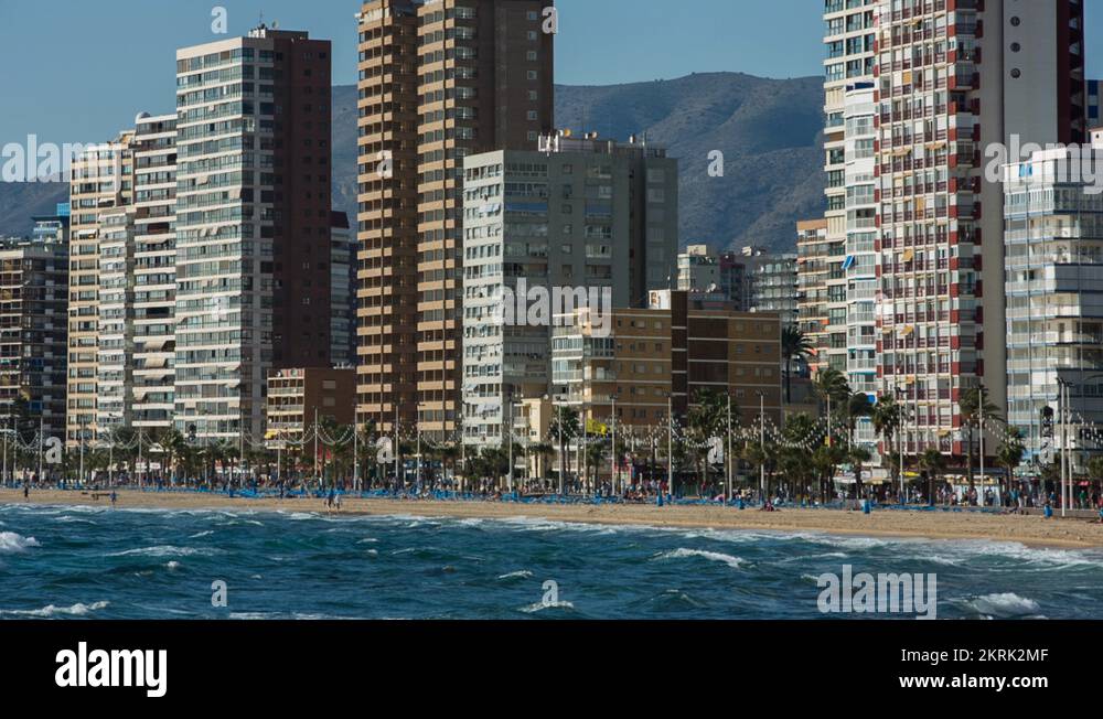 benidorm spain holiday resort tourist beach coast vacation travel Stock ...