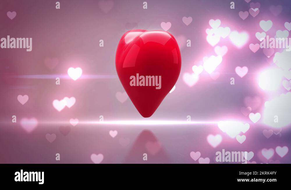 Red heart turning and exploding on glittering background Stock Video ...
