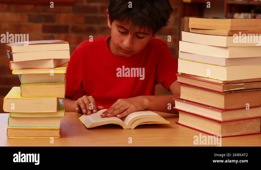 Hispanic boy reading book classroom Stock Videos & Footage - HD and 4K ...